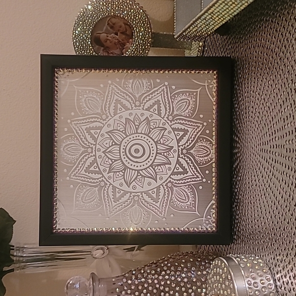 Hand Crafted | Bath | Boho Silver And Black Vanity Tray | Poshmark